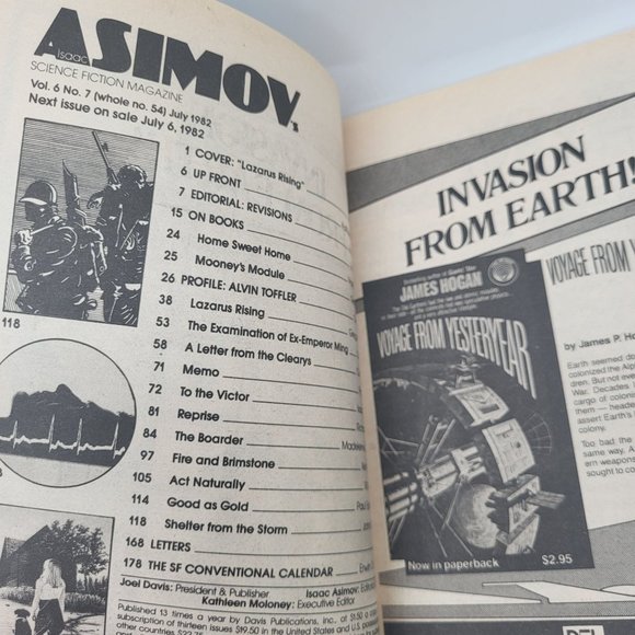Asimovs Science Fiction Magazine | Other | Vintage Isaac Asimovs ...